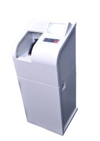 Bill banknote money vacuum note counter with auto door
