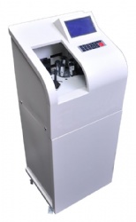 Bill banknote money vacuum note counter with auto door